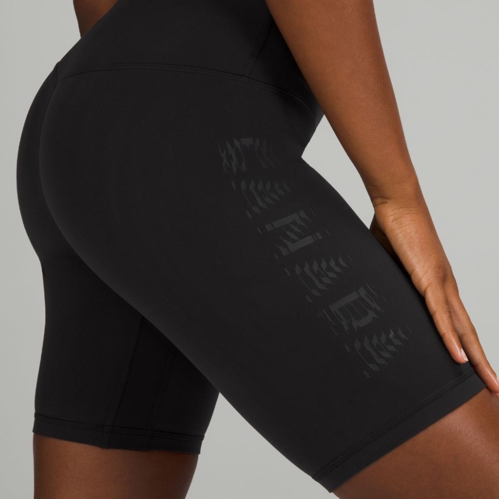 Lululemon Team Canada Align Shorts Black - Pattern 2 - Gem